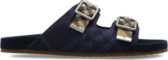 Burberry Homme, Chaussures, Bleu, Taille: 42 1/2 EU Urchin Slides