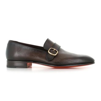 Santoni Homme, Chaussures, Brun, Taille: 42 EU Monk Strap Shoe