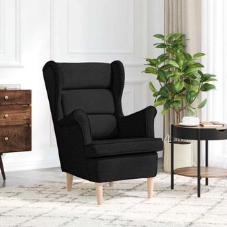 vidaXL vidaXL Sessel Schwarz 74x84x100 cm Stoff