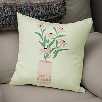 Bonamaison Le Jardin du Lin Kissen Zierkissenbezug Kissenbezug, Weich Bequem, Für Zuhause Autos Büro Sofa Wohnzimmer Couch Schlafzimmer Dekor, 43x43 Cm - Entworf