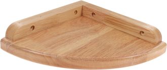 Garneck Eckregal Aus Eiche Weis Für Wand Fächerförmiges Design Mit Abgerundeten Kanten Und Umweltfreundlich Geeignet Für Küche Schlafzimmer Bad Büro