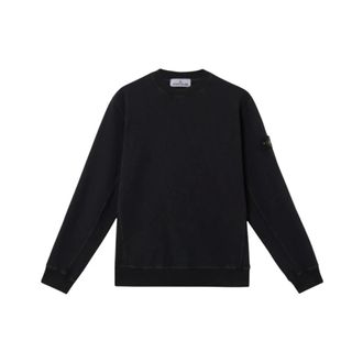 Stone Island Homme, Sweatshirts et sweats &agrave; capuche, Noir, Taille: S Crewneck SweaT-shirt