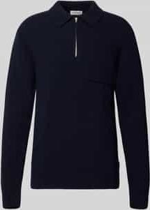 Casual Friday Strickpullover aus Woll-Mix mit Polokragen Modell FELIPO