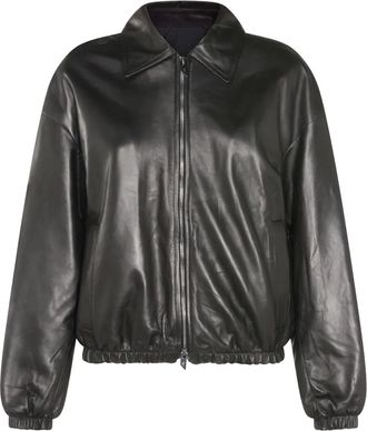 Salvatore Santoro veste de moto à fermeture zippée latérale - Noir