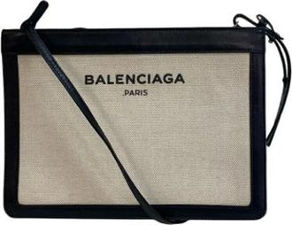 Balenciaga unisex, Pre-owned, Beige, Taille: ONE Size Sac bandouli&egrave;re en toile Pre-owned