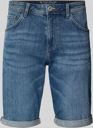 Tom Tailor Regular Fit Jeans Bermudas aus Baumwoll-Mix