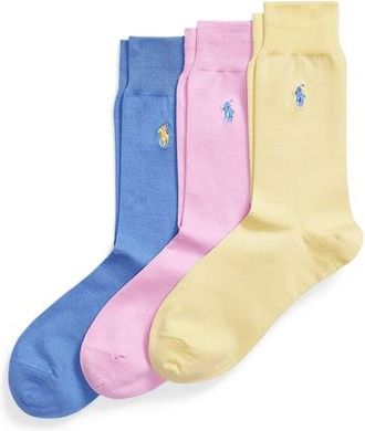 Polo Ralph Lauren Lot de 3 chaussettes hautes en coton
