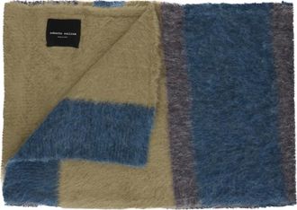 Roberto Collina Homme, Accessoires, Multicolore, Taille: ONE Size Striped Cotton-Alpaca Scarf