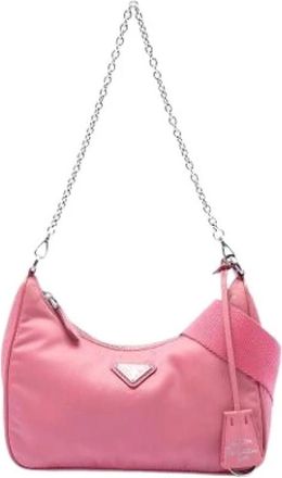 Prada Sac bandouli&egrave;re en nylon pr&eacute;-poss&eacute;d&eacute; - Femme - Pre-owned - Rose - Taille: ONE Size