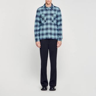 Sandro Blouson &agrave; carreaux