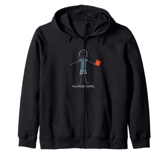 Whyitsme Design Lustiges Krankenschwester-M&auml;dchen f&uuml;r Damen Kapuzenjacke