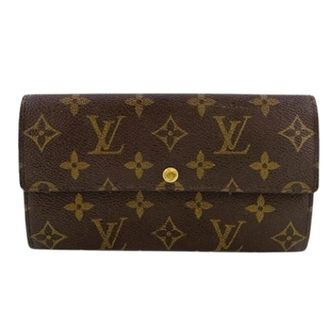 Louis Vuitton unisex, Pre-owned, Brun, Taille: ONE Size Portefeuille Vintage en Cuir Pre-owned