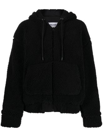Moschino hoodie à ornements en cristal - Noir