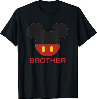 Disney Mickey Mouse Red Shorts Icon Brother Family T-Shirt