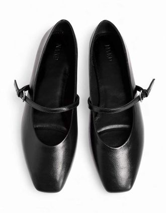 NA-KD ballerines &agrave; brides noires