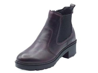 Igi & Co 8651522 Ch&egrave;vre Bord&ograve; Bottines &agrave; talons pour femme en cuir perl&eacute;, Bord&ograve;., 40 EU