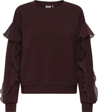 Only Onlscarlet L/S Flounce SWT