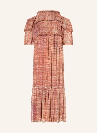 BA&SH Ba&Sh Off-Shoulder-Kleid Robbie Mit Abnehmbaren &Auml;rmeln pink