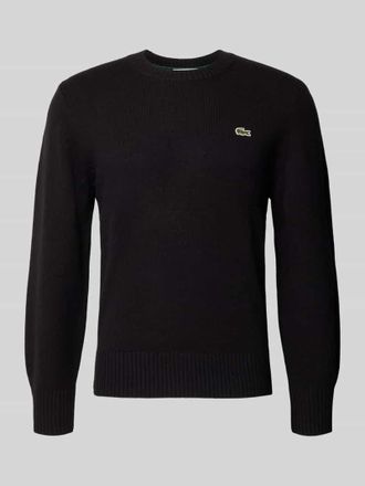 Lacoste Regular Fit Pullover aus reiner Wolle
