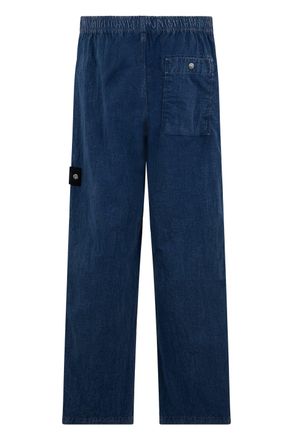 Stone Island Mens Jeans Loose Fit Blue Polyamide Regular & Straight-Leg