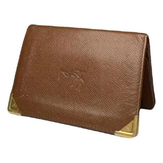 Saint Laurent Portefeuille en cuir vintage Pre-owned - Femme - Pre-owned - Brun - Taille: ONE Size