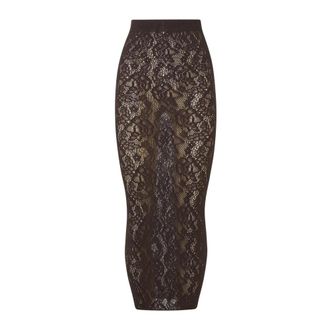 Wolford Infinite Rose Net Skirt - - Skirts - Damen - Braun - M