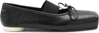 Maison Margiela Black Leather Flats - Gr. 36,5 (EU) - in Schwarz