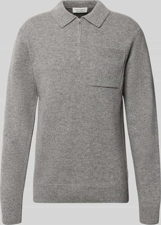 Casual Friday Strickpullover aus Woll-Mix mit Polokragen Modell FELIPO