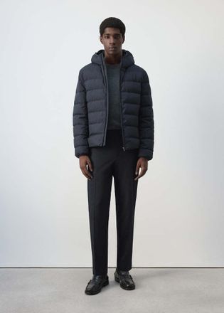 Mango Wasserabweisende Steppjacke nachtblau - Herren - XXL - MANGO MAN