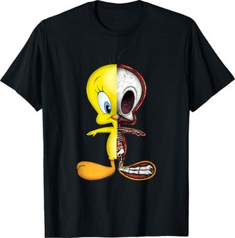 Looney Tunes Looney Tunes Tweety Half Skeleton T-Shirt