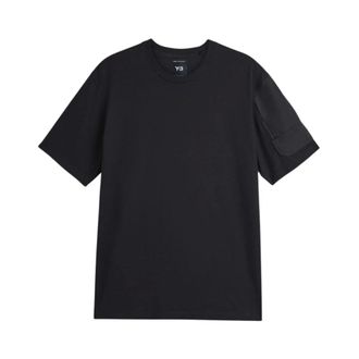 Yohji Yamamoto Homme, Tops, Noir, Taille: S T-shirt Utilitaire Manches Courtes