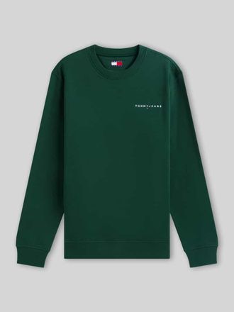 Tommy Jeans Regular Fit Sweatshirt mit kleinem Logo-Schriftzug