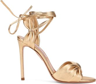 Aquazzura Femme, Chaussures, Jaune, Taille: 40 EU Carina 105 Sandal