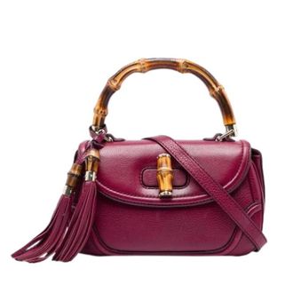 Gucci Pre-owned New Bamboo Satchel - - Pre-owned - Damen - Rot - ONE SIZE