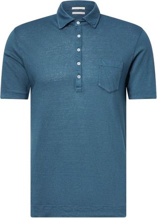 Massimo Alba Homme, Tops, Bleu, Taille: L Polo Chemises