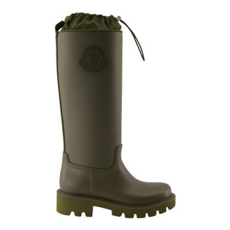 Moncler Hohe Regenstiefel Kickstream Khaki - - Shoes - Damen - Gr&uuml;n - 36 EU