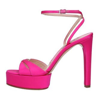 Casadei Femme, Chaussures, Rose, Taille: 40 EU Sandales en tissu et cuir