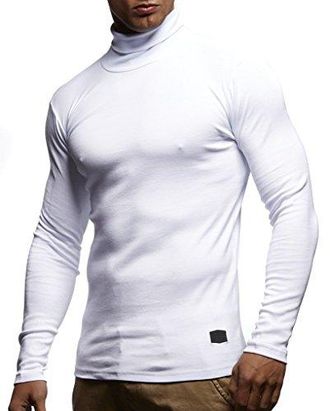 LEIF NELSON Wilusa - Pull - Uni - Col Roulé - Homme - Blanc - XXL