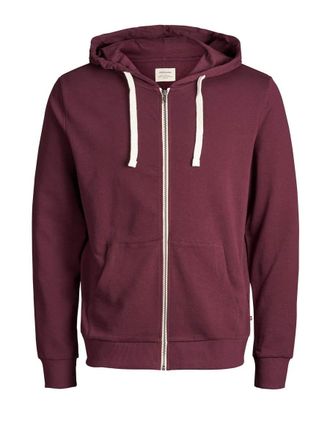 Jack & Jones Herren JJEHOLMEN SWEAT ZIP HOOD NOOS Sweatjacke,, per pack Rot (Port Royale Fit: REG FIT), Medium (Herstellergr&ouml;&szlig;e: M)