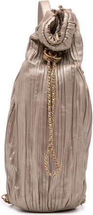 Chanel Rucksäcke - Medium Metallic Calfskin Coco Pleats Drawstring Ba - Gr. unisize - in Gold - für Damen