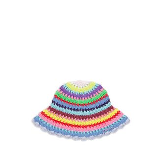 Ganni Crochet-knit Bucket Hat