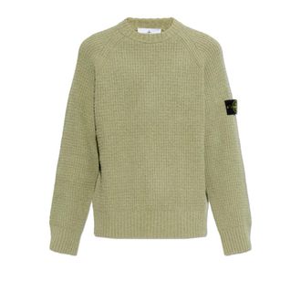 Stone Island Homme, Pulls, Vert, Taille: M Pull avec &eacute;cusson logo
