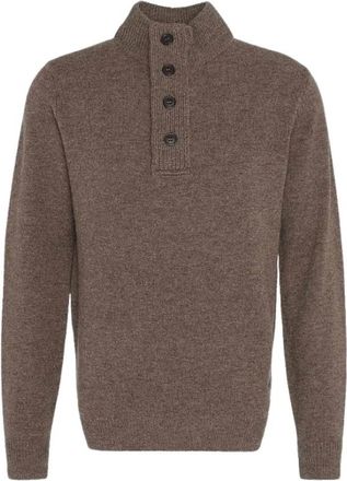 Barbour Essential Patch Half Zip - - Knitwear - Herren - Braun - M