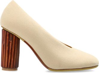 Moschino Femme, Chaussures, Beige, Taille: 40 EU Escarpins en coton