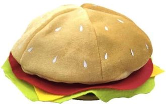Generic Chapeau de hamburger pour adultes - Mignon, amusant, réaliste, confortable et extensible - Accessoires de costume doux pour homme et femme - Chapeau f