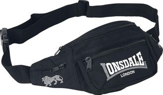 Lonsdale unisex adult Hip Luggage Carry On Luggage, Black/Grey,Einheitsgröße EU