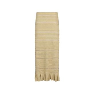 Liu Jo Femme, Jupes, Beige, Taille: 42 FR Maxi Skirts
