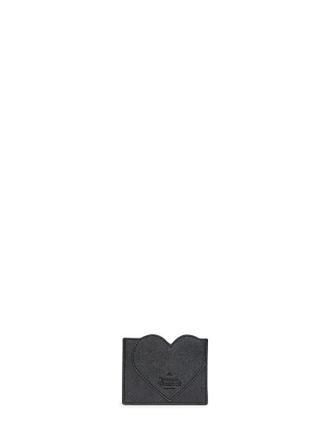 Vivienne Westwood Heart-Shaped Orb Card Case - Black
