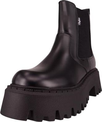 Buffalo Aspen Chelsea - Cuir synth&eacute;tique noir, largeur normale, Noir, 41 EU