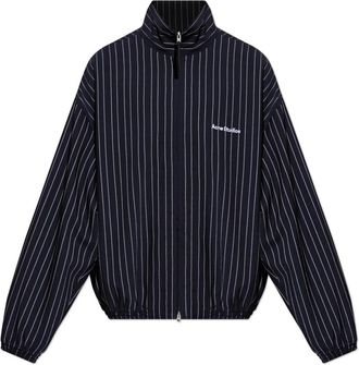 Acne Studios Homme, Vestes, Bleu, Taille: L Striped Zip Jacket